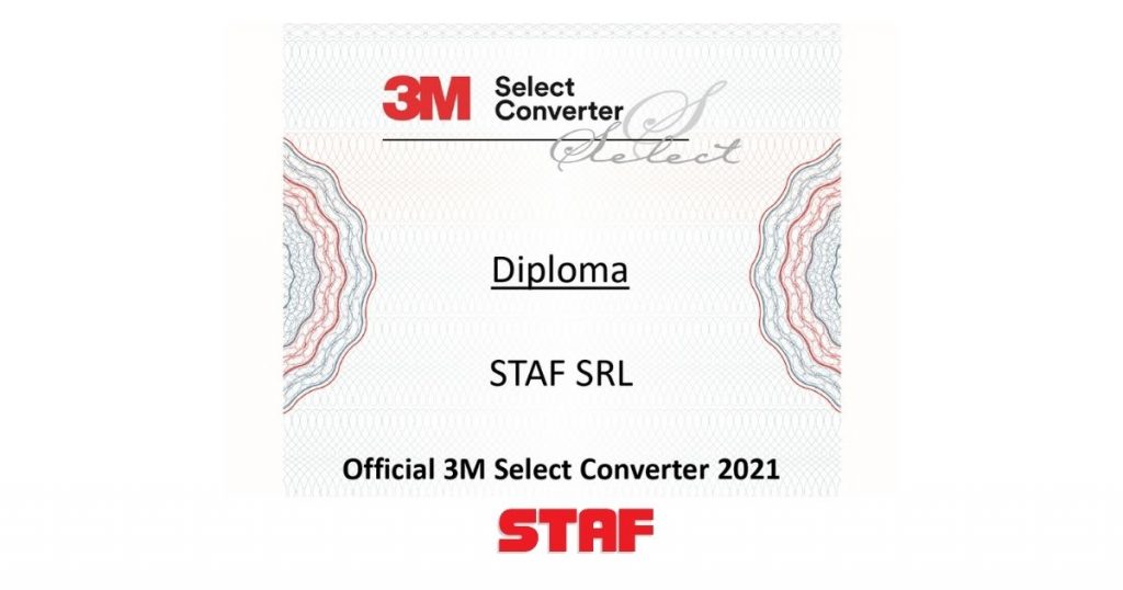 STAF SRL riceve il certificato 3M Select Converter | Staf - Finlogic Group